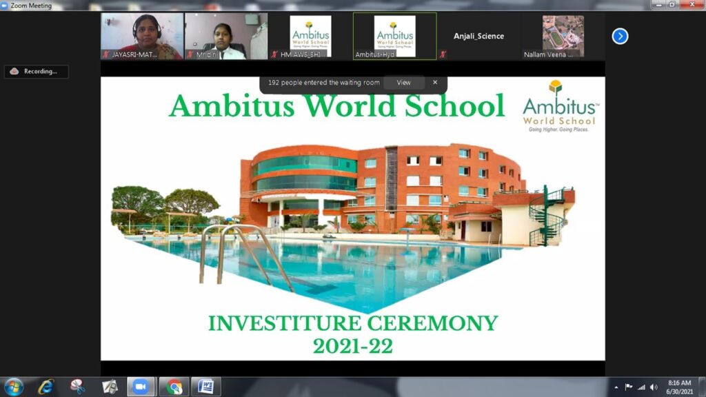 Investiture Ceremony Pics - Ambitus World School - Hyderabad Campus