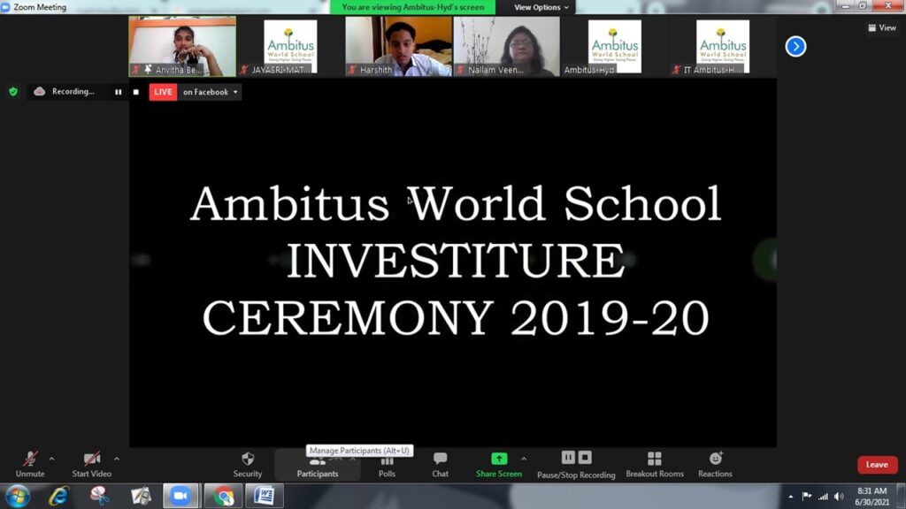 Investiture Ceremony Pics - Ambitus World School - Hyderabad Campus
